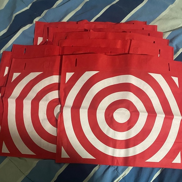 Target | Bags | Target Red Reusable Shopping Bags Set Of | Poshmark